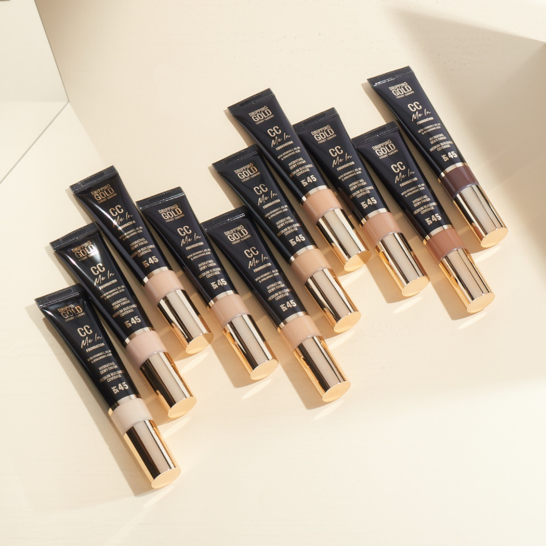 CC Me In Foundation | Buildable Coverage | Dripping Gold